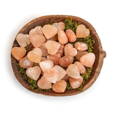 Heart Shaped Himalayan Salt Stones - Set of 36 – Forgotten Room Shop