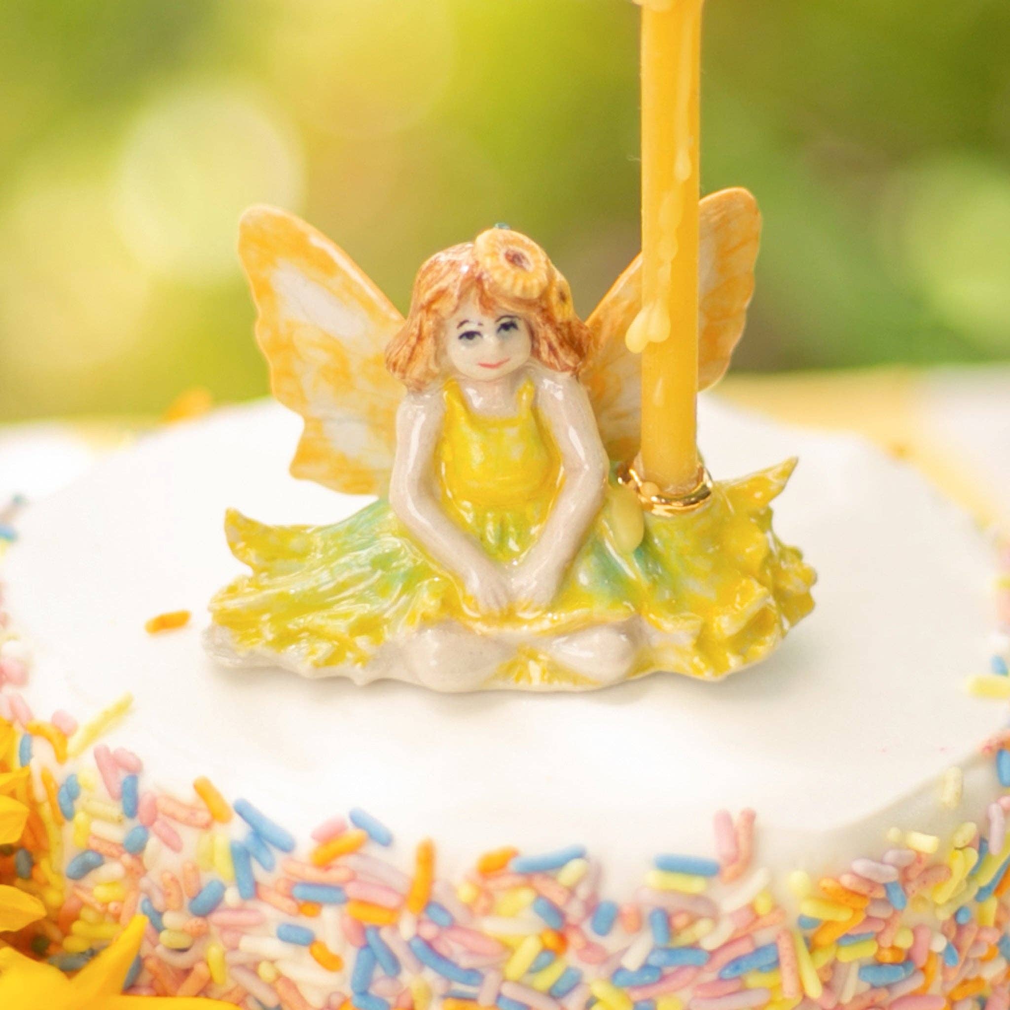 Sunflower Fairy Cake Topper – Forgotten Room Shop